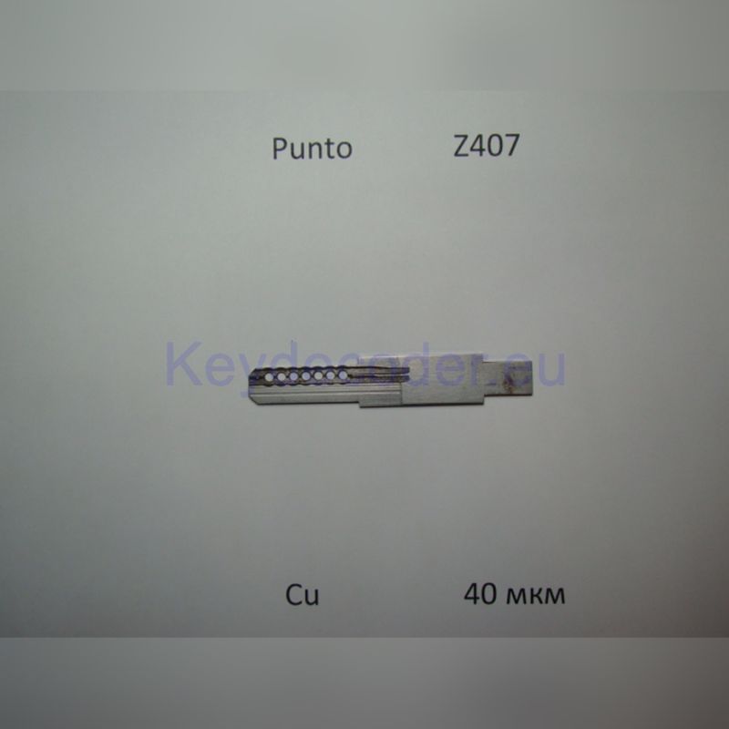 Self-impression Punto Z407 - Keydecoder