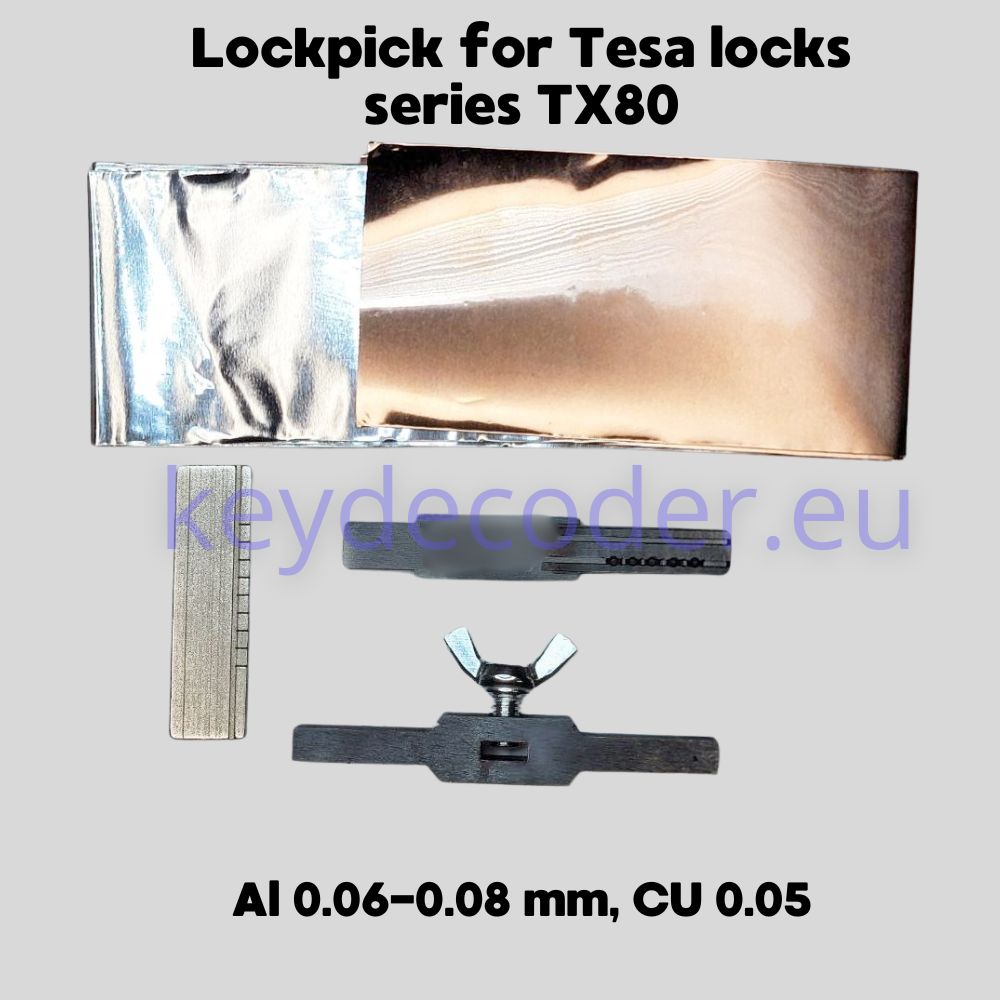 Lockpick for Tesa TX80 lock - Keydecoder